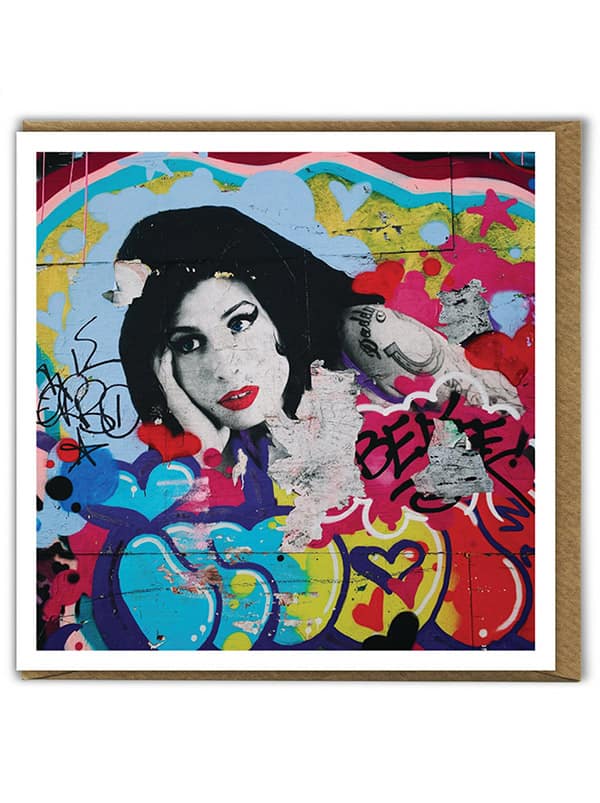 Amy Winehouse Mural - Hardcore Prawn Cards and Gifts